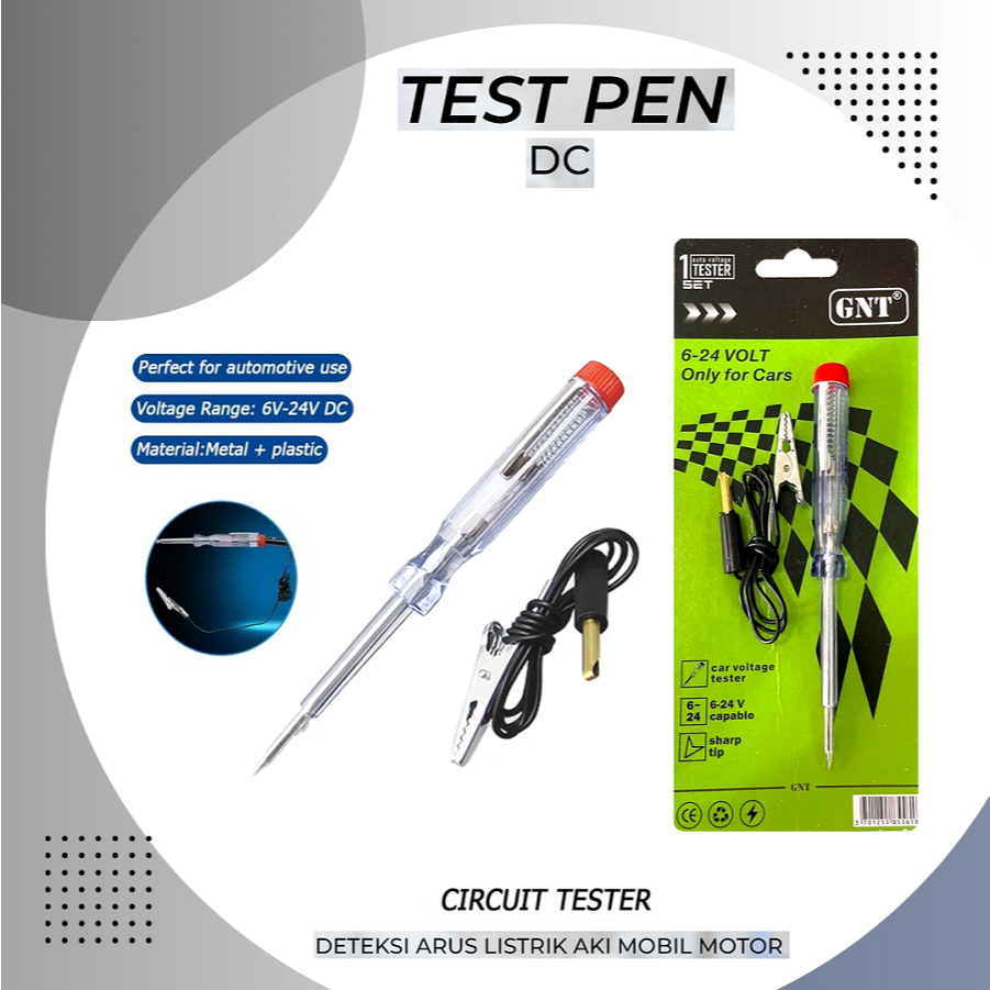 Jual GNT Tespen DC Kabel Obeng Test Pen Mobil Motor - Tes Aki Auto ...