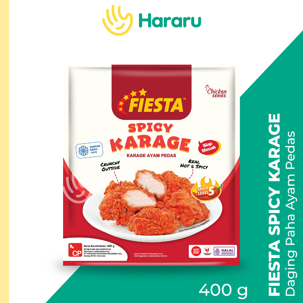 Jual FIESTA Chicken Karage Spicy Daging Paha Ayam Karaage Pedas 400 ...