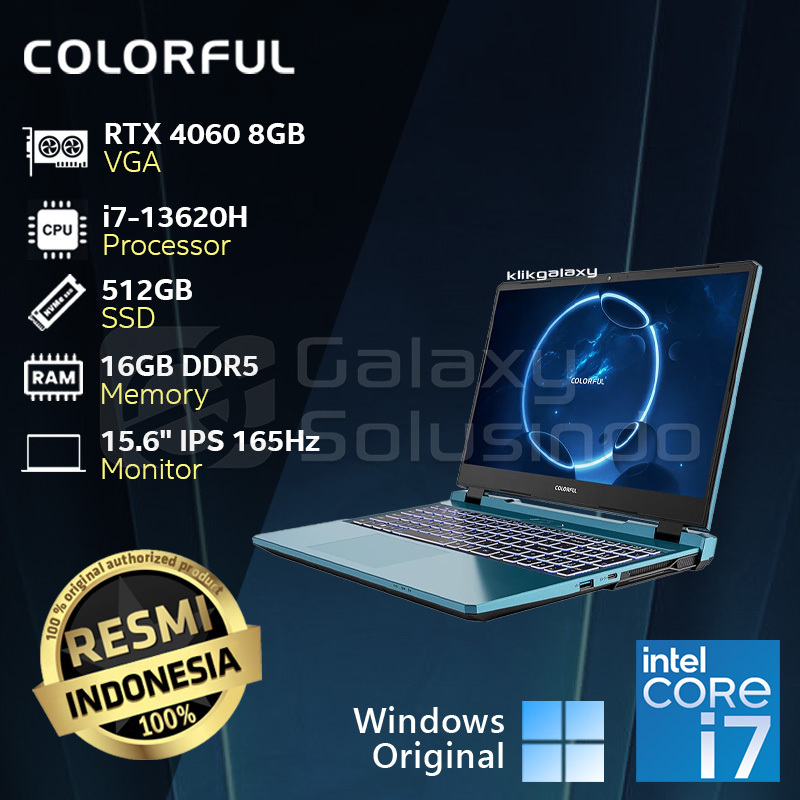 Jual Colorful EVOL P15-23 - RTX4050 6GB Intel Core i7-13620H 512GB SSD ...