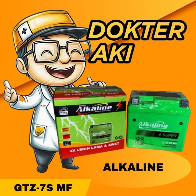 Jual Aki Motor Bergaransi Aki Kering, Merk : ALKALINE GTZ-7S MF ( GTZ ...