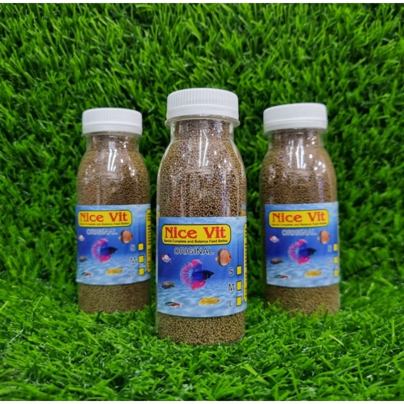 Jual Makanan Ikan Nice Vit Pelet Ikan Nice Vit Slow Sinking 0.5mm Untuk ...