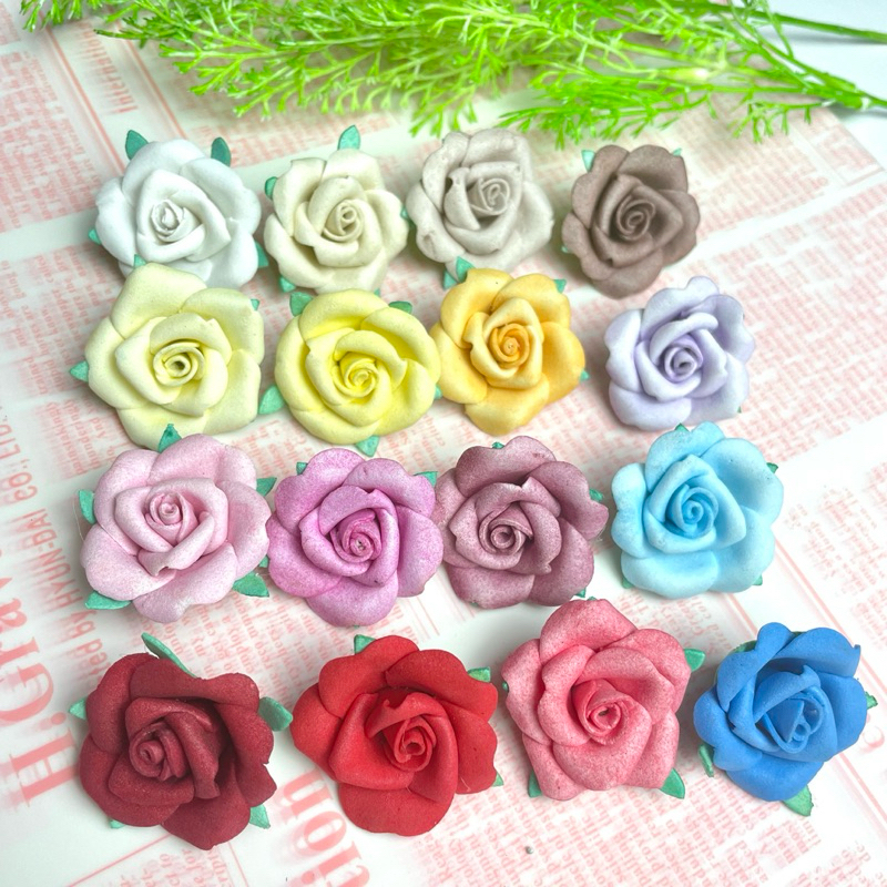 Jual CIGALLERY BUNGA MAWAR SPONS PREMIUM HIASAN MAHAR 3,5 CM | Shopee ...