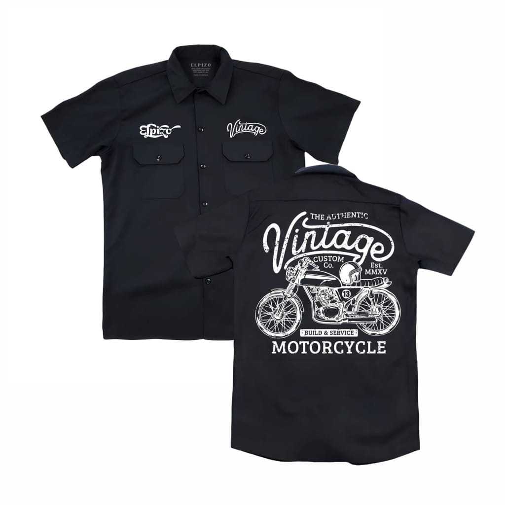 Jual Ganzetstore workshirt kemeja kerja DISTRO BANDUNG PDH MOTOR CYCLE ...