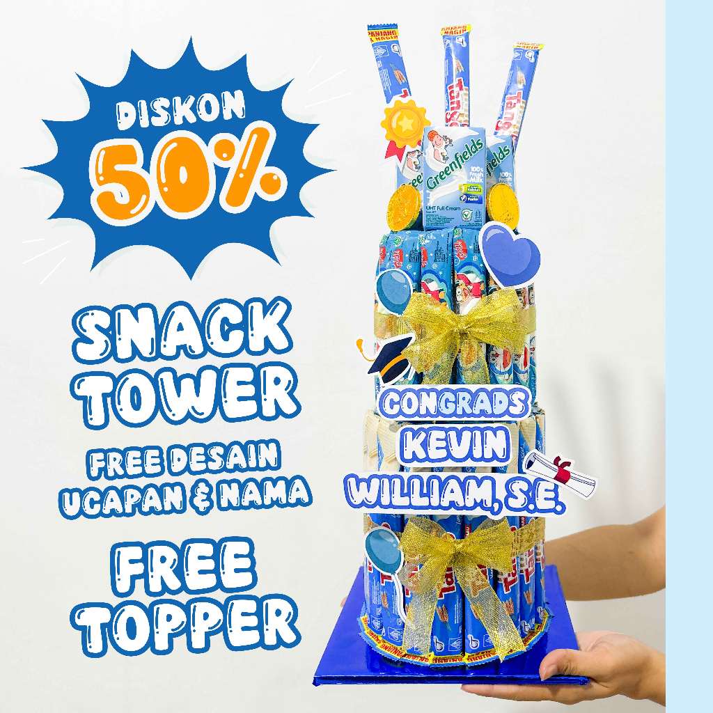 Jual Snack Tower – Snack Tart – Kue Snack – Ulang Tahun – Graduation ...