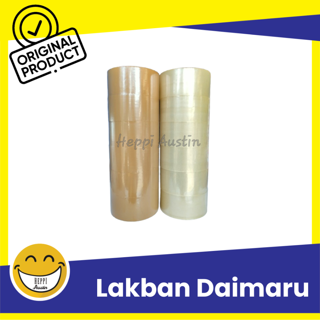 Jual Lakban Coklat 48 mm x 90 Yard 2 inch Daimaru 6PCS | Shopee Indonesia