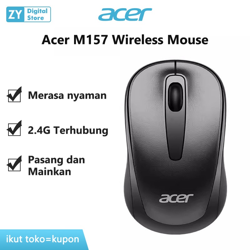 Jual Acer Wireless Mouse M157 for PC/Laptop Mouse Kantor Reduksi ...