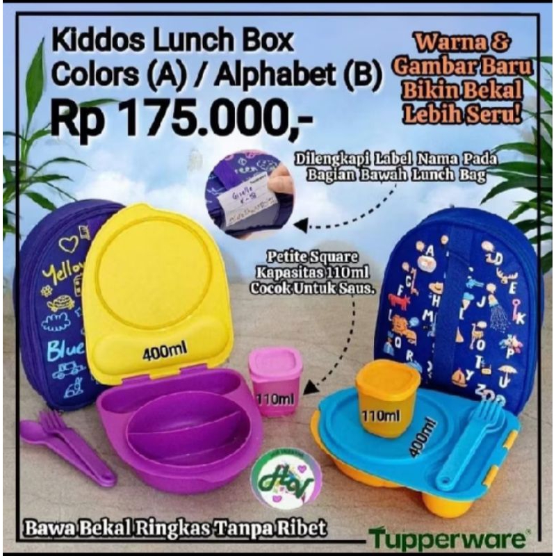 Jual paket bekal kiddos tupperware | Shopee Indonesia
