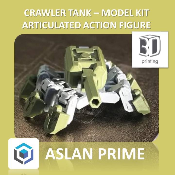 Jual CRAWLER TANK MODEL KIT POSEABLE JOINTED ACTION FIGURE 3D Print ...