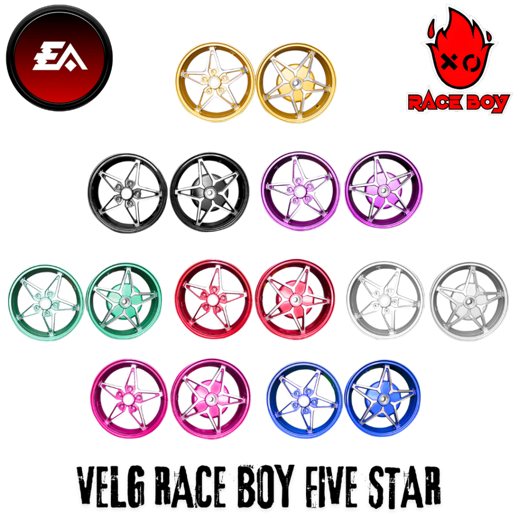 Jual Race boy Velg Model Five Star Vespa Sprint Primavera S LX LXV ...