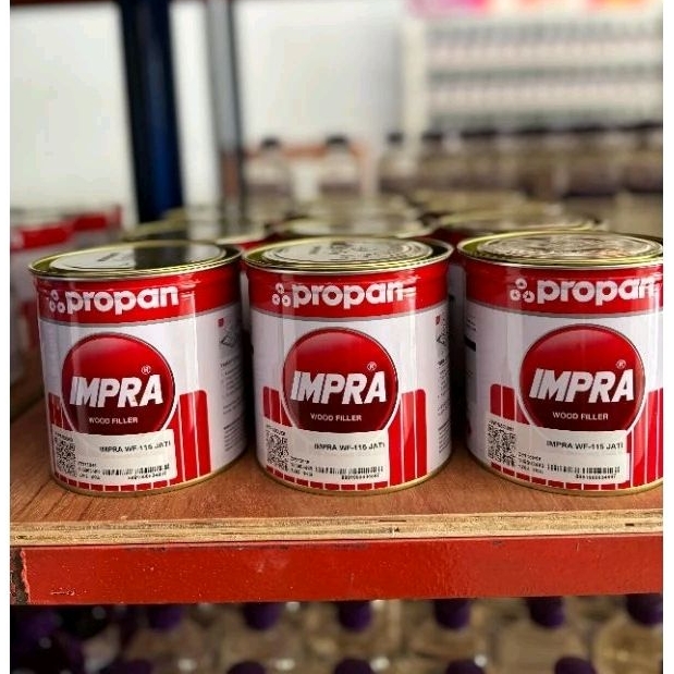Jual Impra Wood Filler WF-115 Jati 1 Kg // Impra Dempul Kayu Warna Jati ...