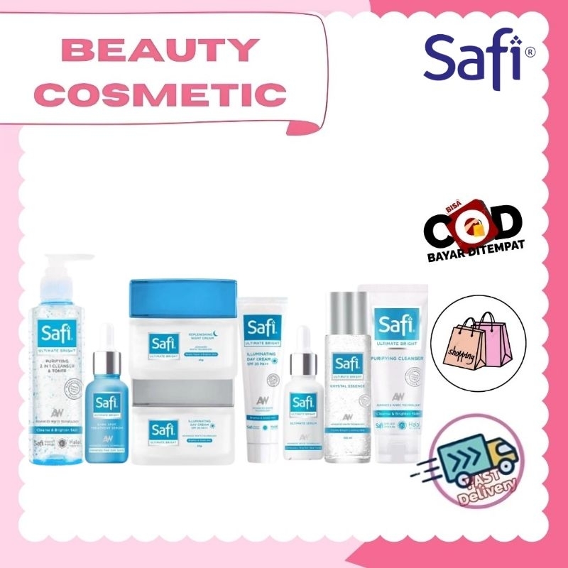 Jual SAFI Ultimate Bright Series | Day Night Cream 25 45g | Toner | Cleanser | Shopee Indonesia