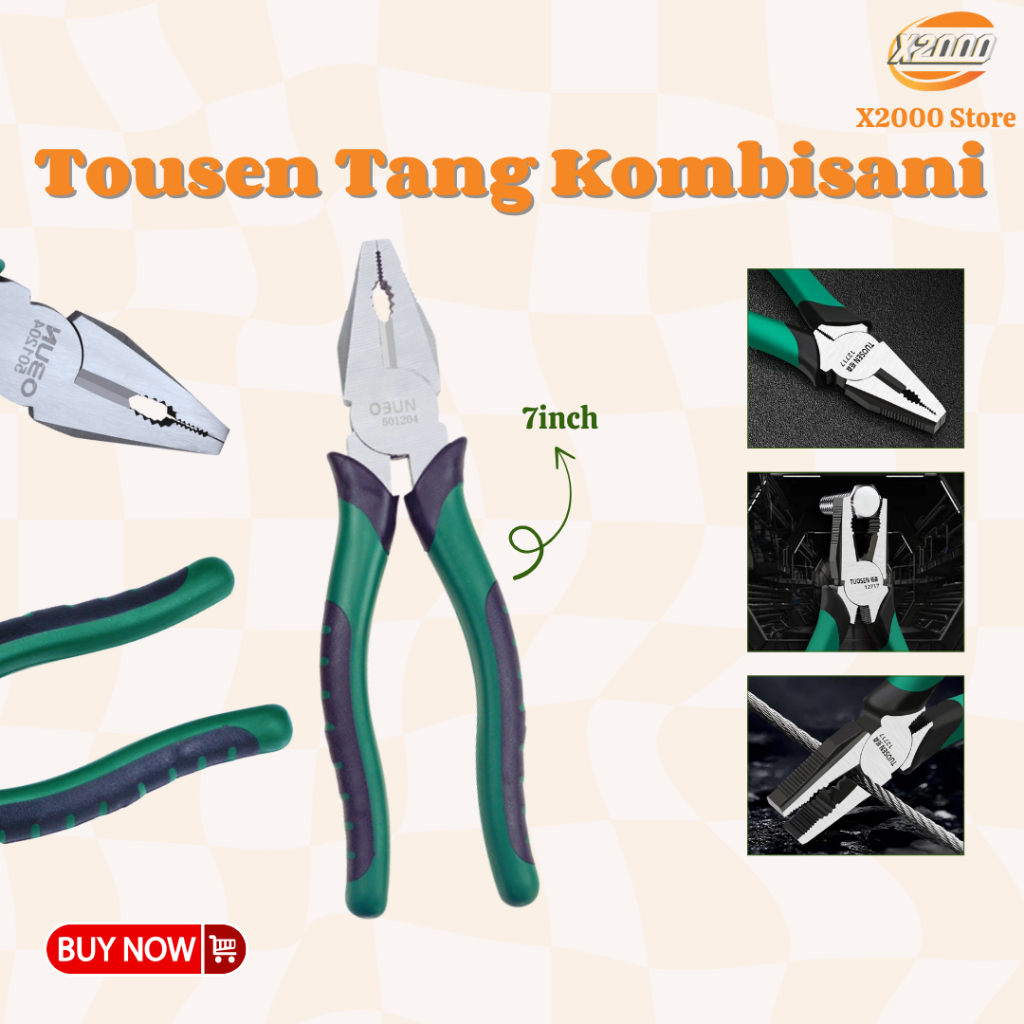 Jual [Original]Tousen Tang Serbaguna Tang Kombinasi Pemotongan Besi ...