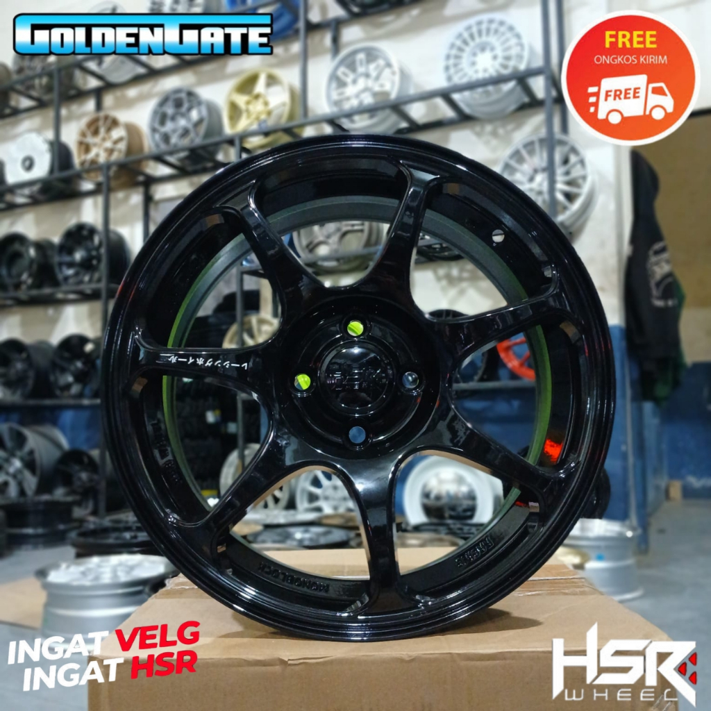 Jual Velg hsr sebunsuta ring 16 pcd 4x100 lebar 7 et42 cocok untuk Brio, Jazz, Mobilio dll ...