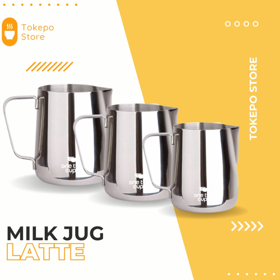 Jual Serbu Stock One Two Cups Gelas Milk Jug Kopi Espresso Latte Art 35ml 6ml 9ml Pitcher ...