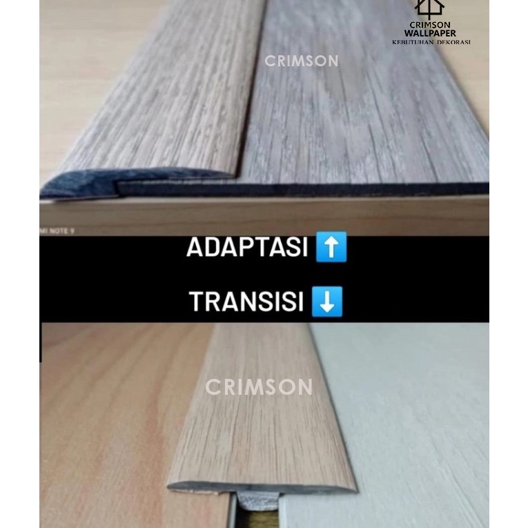 Jual Aksesoris PVC List Adaptasi PVC Lis Pintu Edging Vinyl List Tangga ...