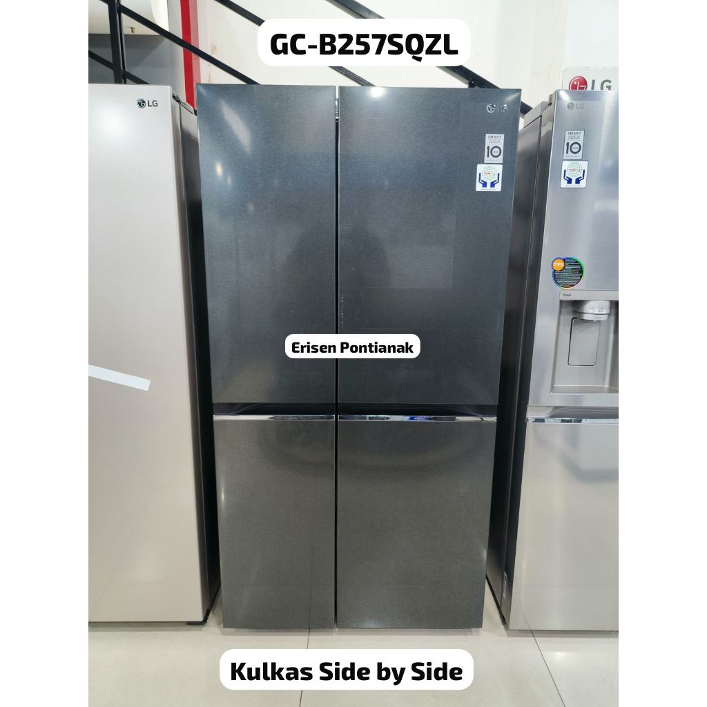 Jual LG KULKAS SIDE BY SIDE jumbo GC-B257SQZL - 655 Liter | Shopee Indonesia