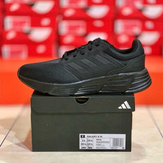 Jual SEPATU FULL BLACK ADIDAS GALAXY 6 ORIGINAL STORE (GW4131) | Shopee ...