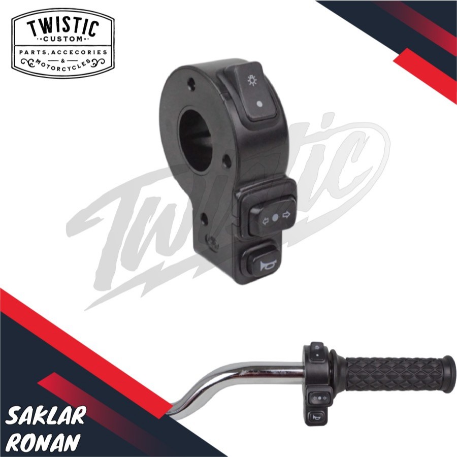Jual Saklar Switch Ronan Holder Tombol Lampu Sen Klakson On Off ...