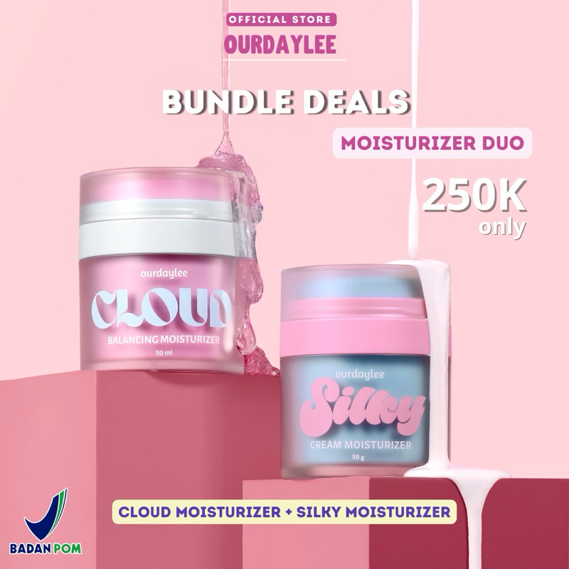 Jual OURDAYLEE - Bundle Set Cloud + Silky Moisturizer | Shopee Indonesia