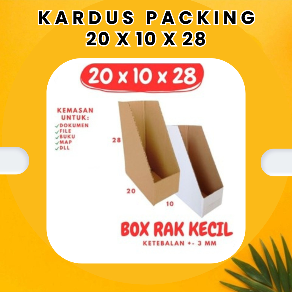 Jual Box Rak Kecil 20x10x28 Box File dus packing kotak kemasan karton ...