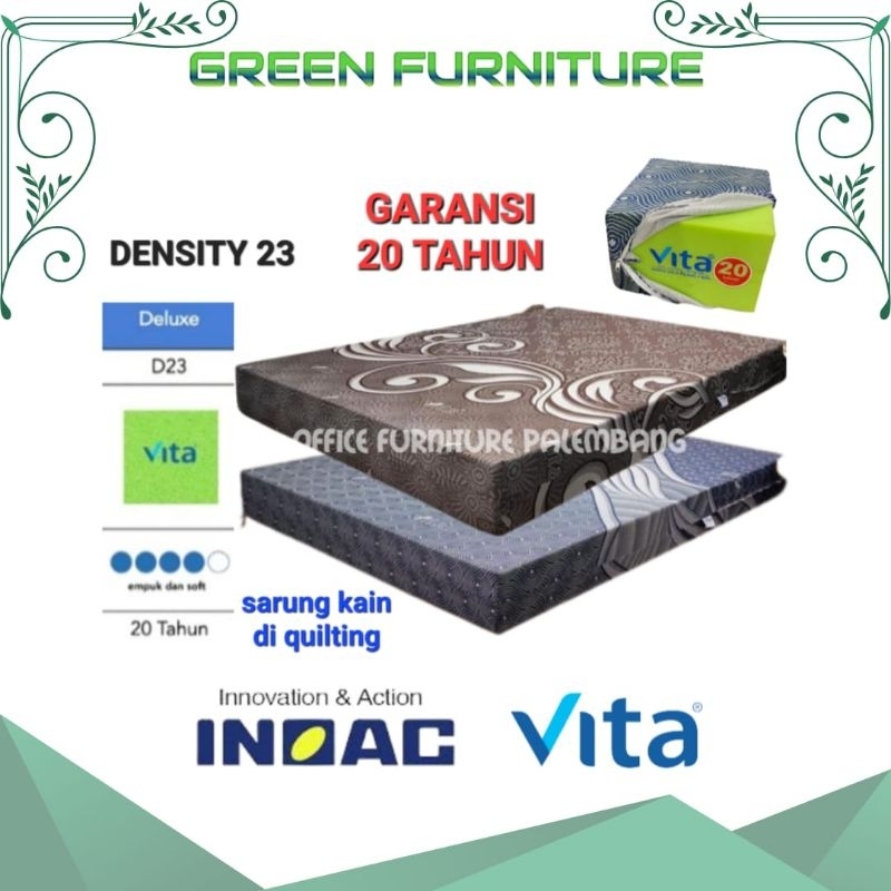 Jual kasur busa inoac vita original busa foam matras busa density 23 ...