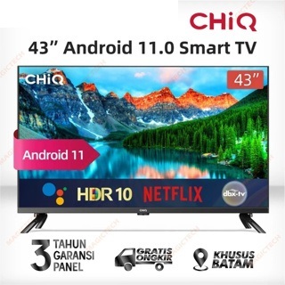 Jual TV LED CHIQ CHANGHONG 43 Inch / 43" L43H7 SMART ANDROID 11 FHD HDR 10 FRAMELESS | Shopee ...