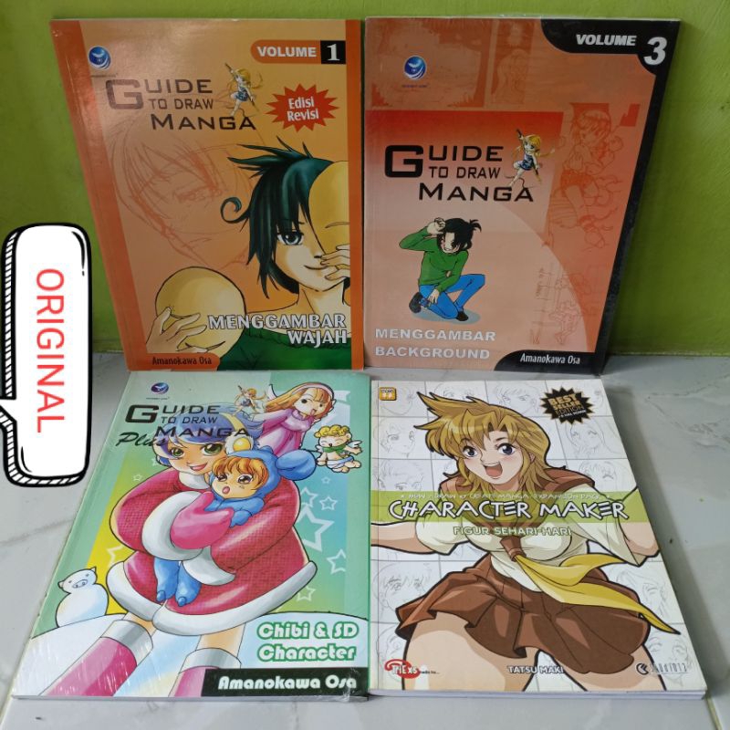 Jual Buku Cara Menggambar Gambar Background Wajah Kartun Komik Guide to ...