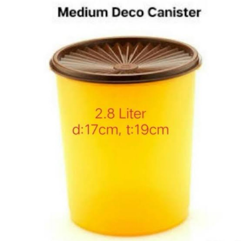 Jual ORIGINAL !!! Medium Deco Canister || Apricot Deco Canister ...