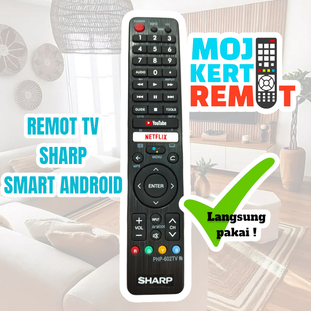 Jual REMOTE TV SHARP SMART ANDROID | Shopee Indonesia