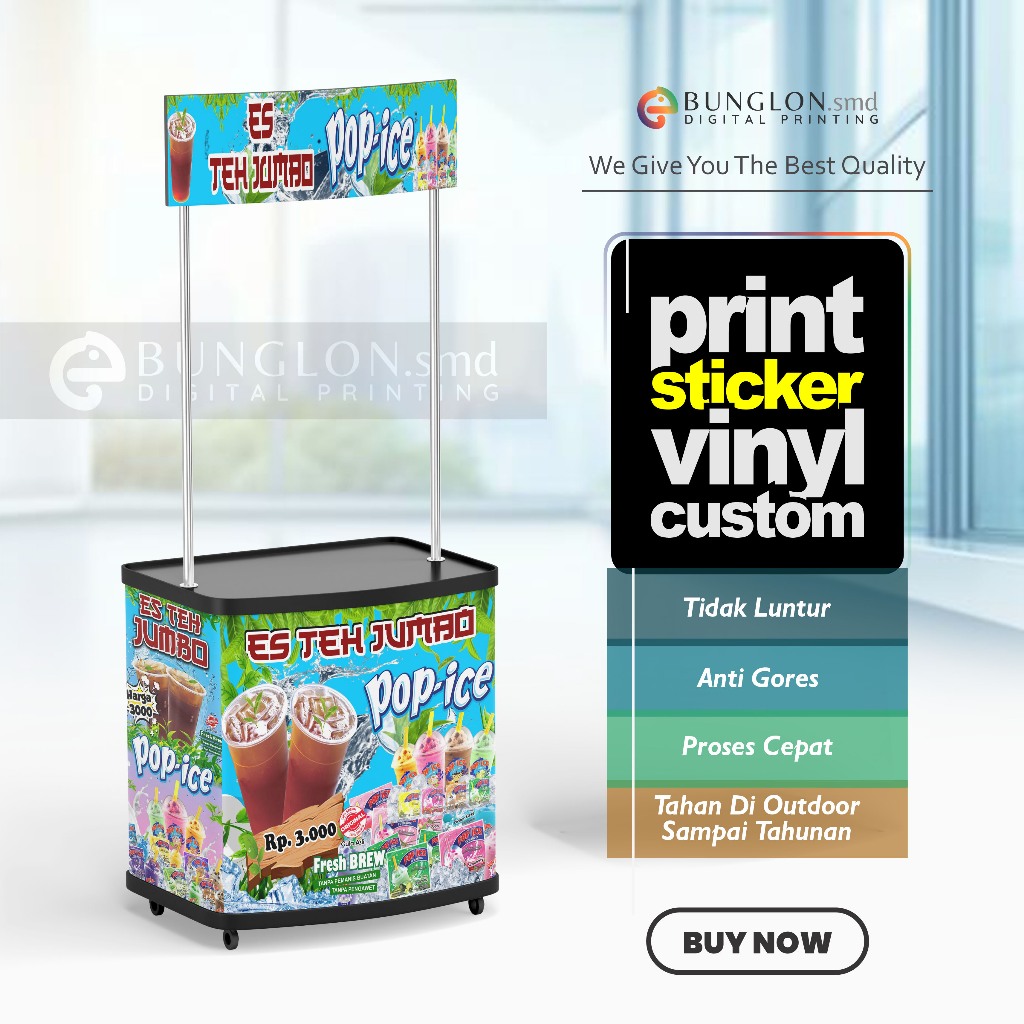 Jual CETAK STIKER MEJA BOTH ES TEH JUMBOO DAN POP ICEE MEJA JUALAN ...