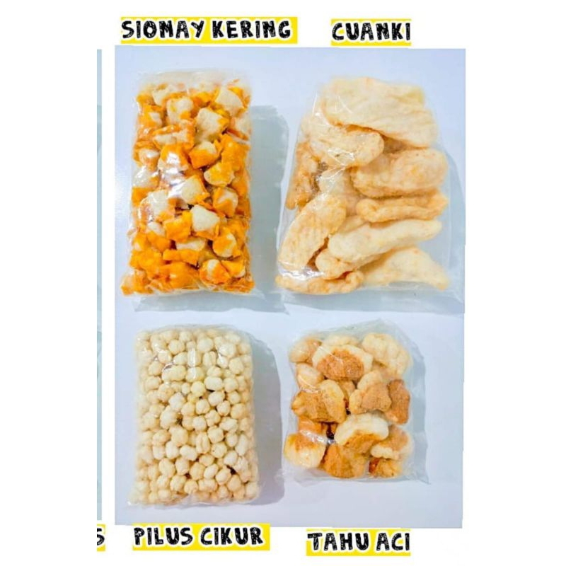Jual Topping seblak cuanki pilus siomay kering tahu aci | Shopee Indonesia
