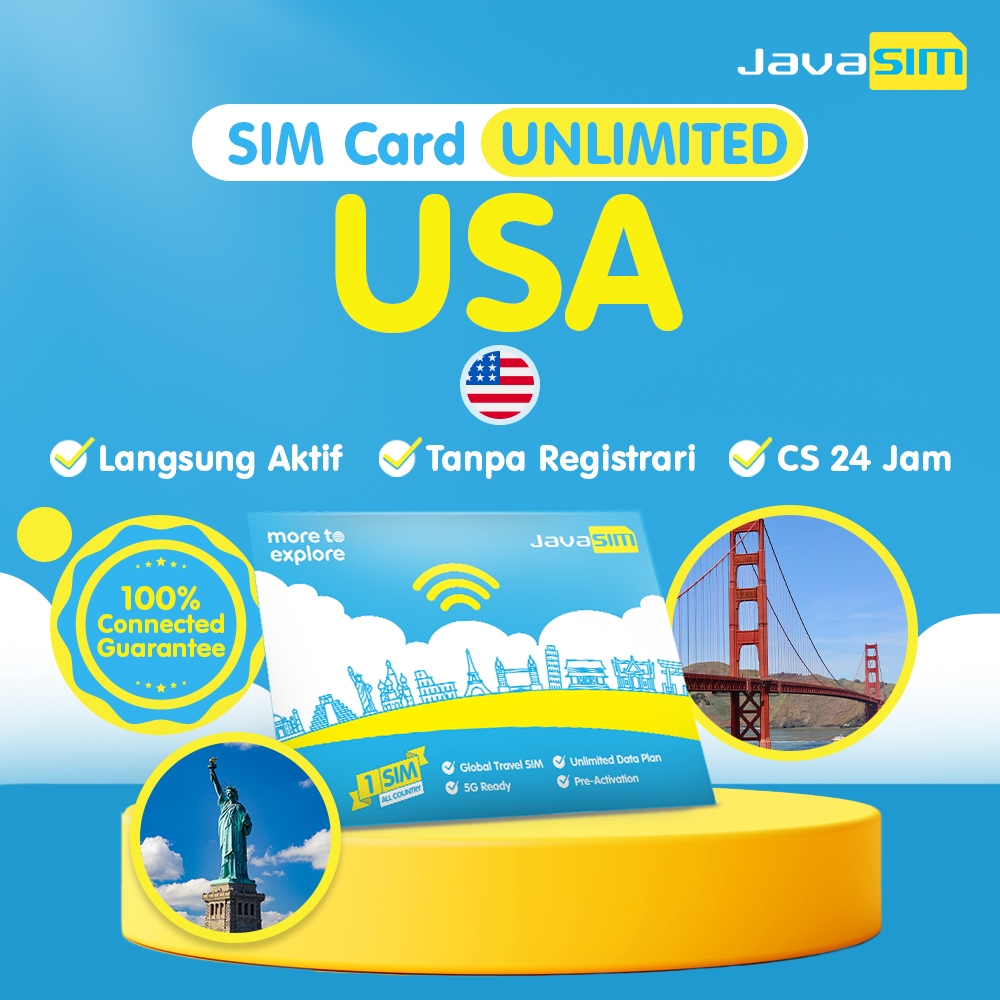 Jual SIM Card Amerika Unlimited | USA SIM | Shopee Indonesia