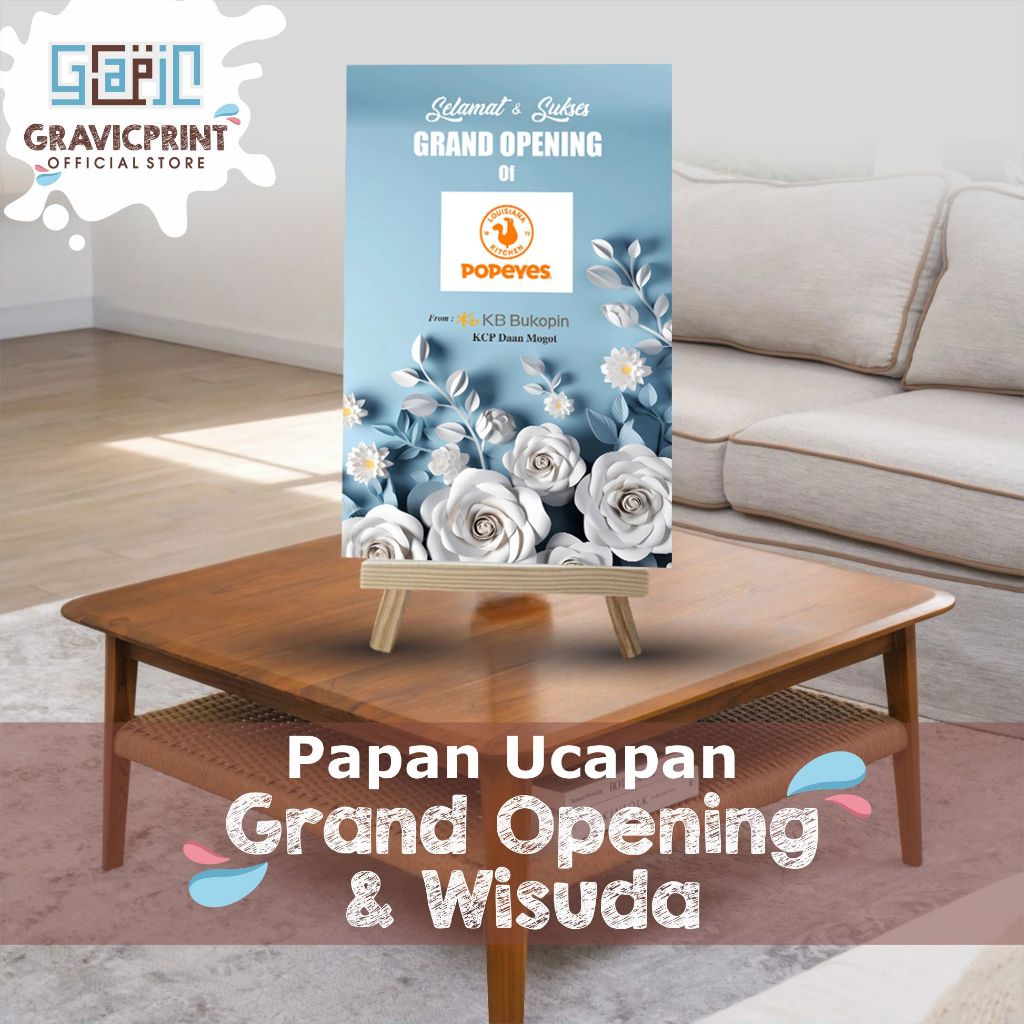 Jual BUNGA PAPAN MINI + STANDING | GRAND OPENING | GRADUATION | Uk ...