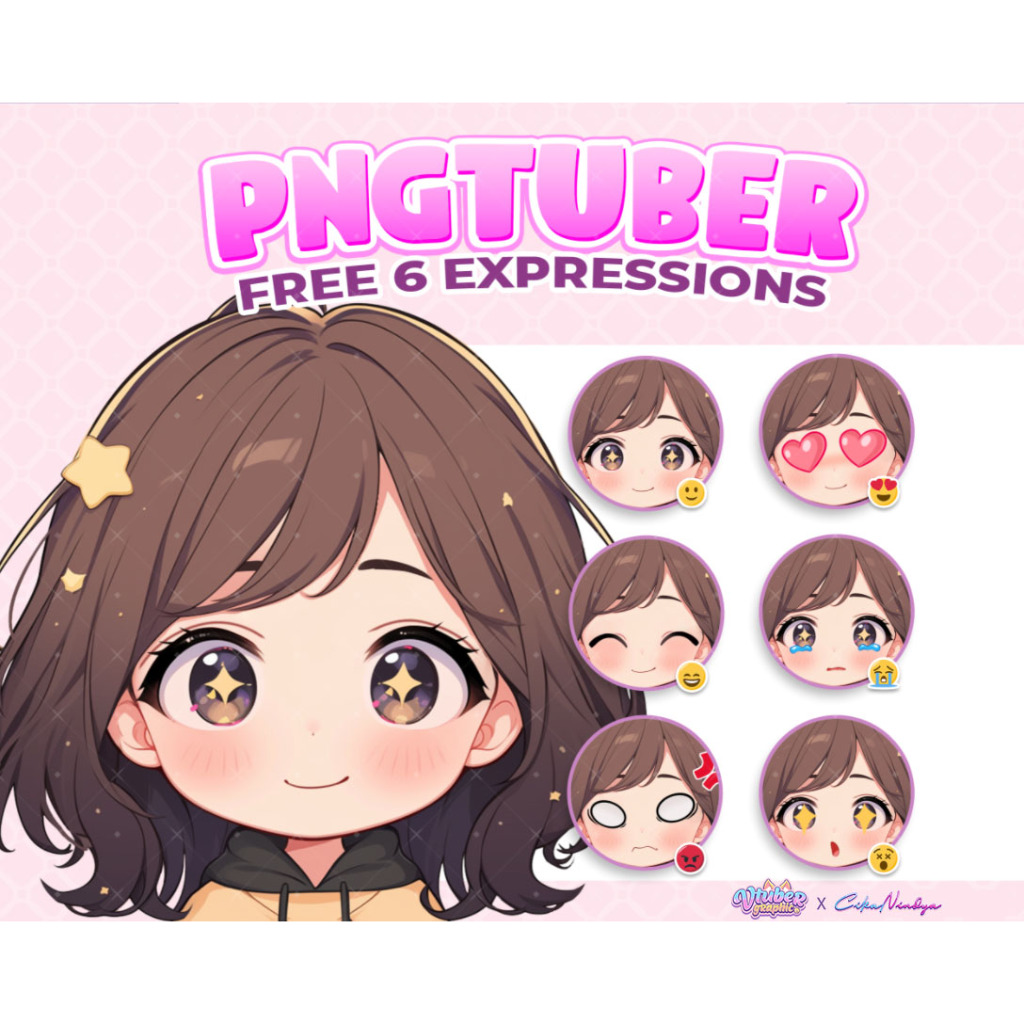 Jual PNG Tuber | Animasi Chibi Menggemaskan untuk Live Streaming ...