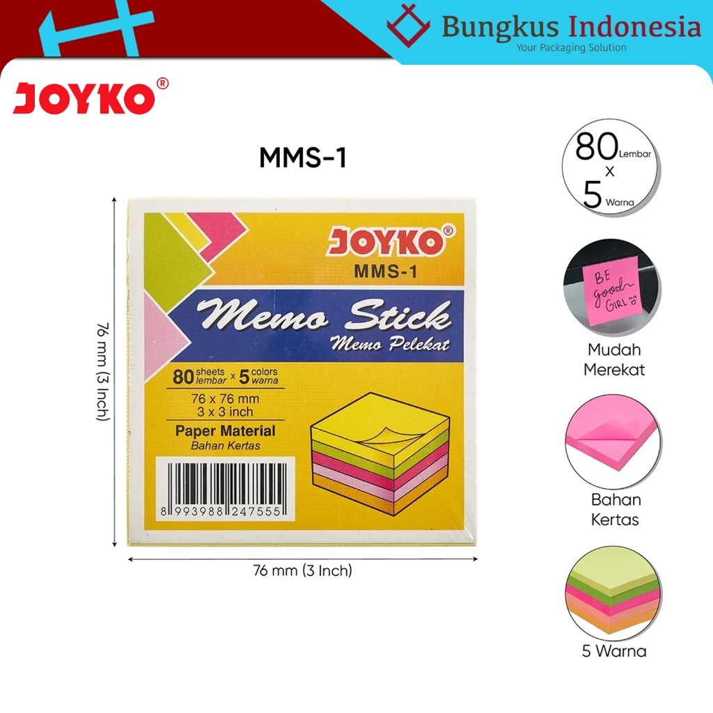 Jual Joyko Memo Stick MMS-1 / Memo Sticky | Shopee Indonesia