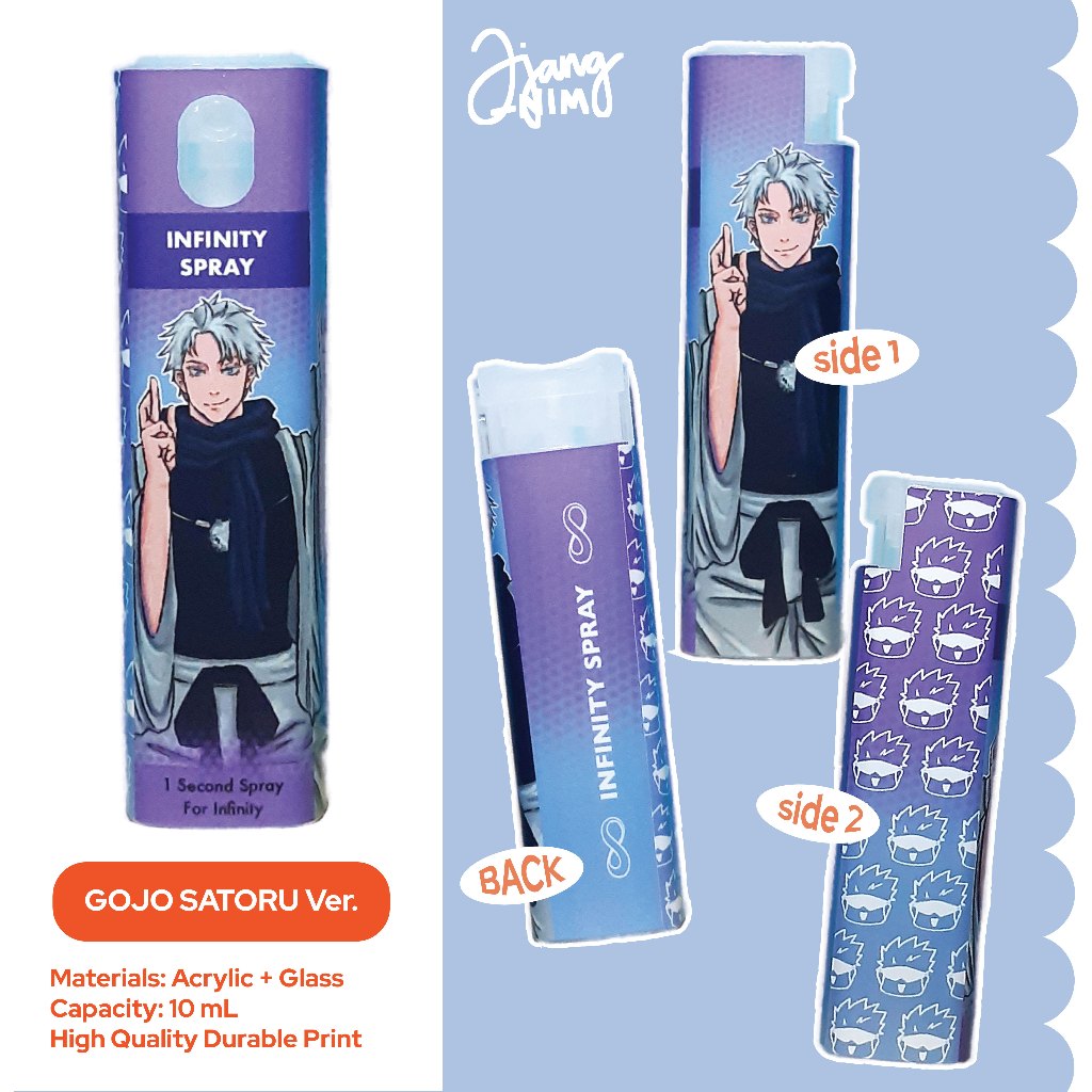 Jual READY STOCK - Jujutsu Kaisen Spray Bottle Hand sanitizer Gojo ...