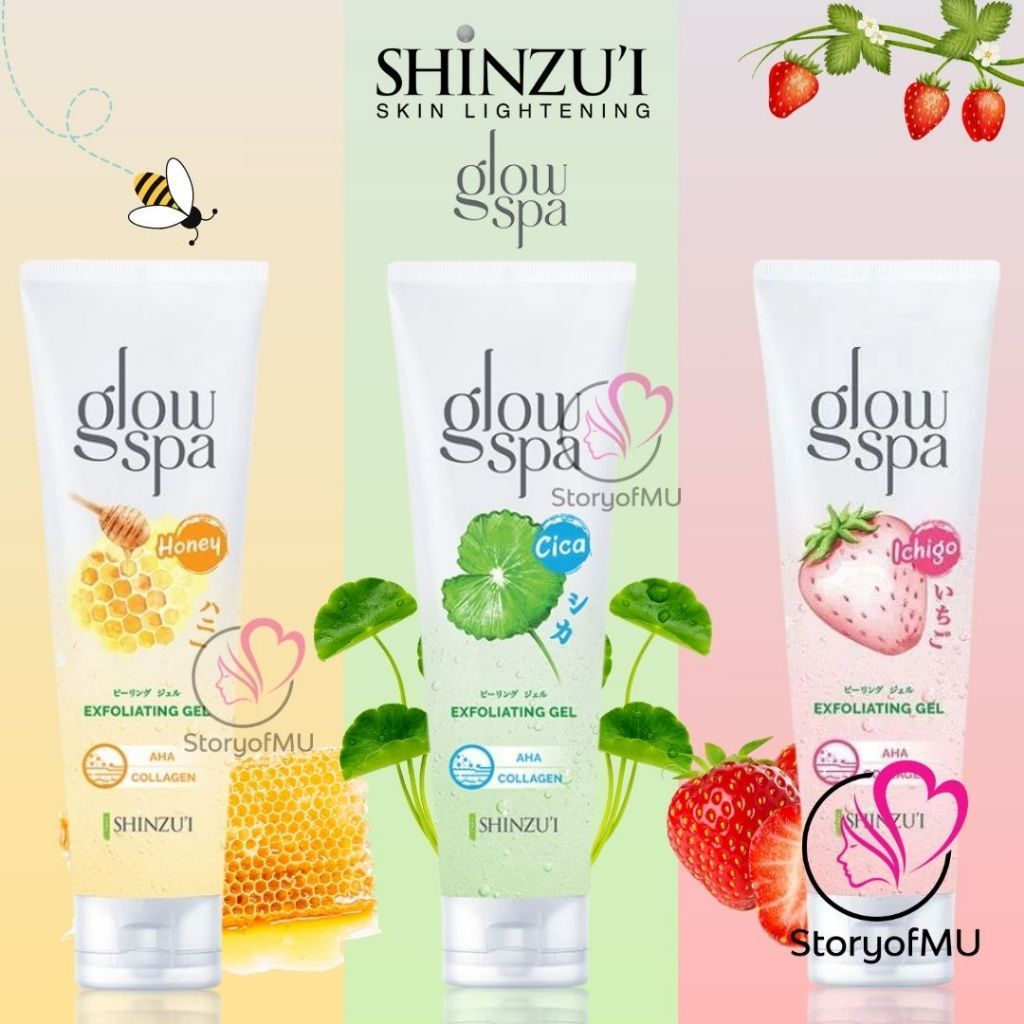 Jual SHINZUI GLOW SPA EXFOLIATING/SHINZUI CICA 260ML/HONEY 260ML/CICA ...