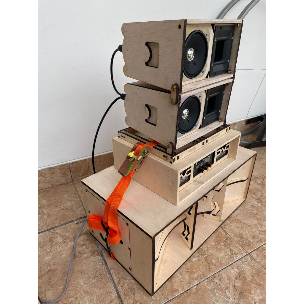 Jual Paket Sound Miniatur Siap Bunyi Array 4 Inch Sub F1/Subpali/CLA 6 ...