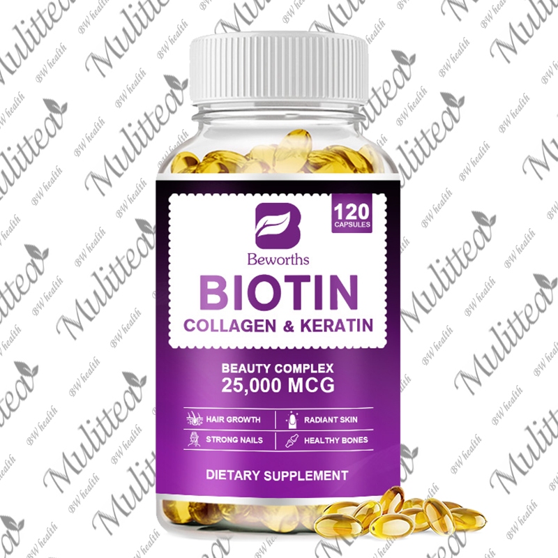 Jual BEWORTHS 120pil Suplemen Biotin & Kolagen dengan Keratin Untuk ...