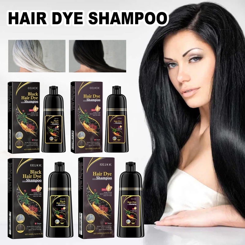 Jual EELHOE Hair Dye Shampoo 100ml Pewarna Rambut Sampo Menutupi Herbal ...