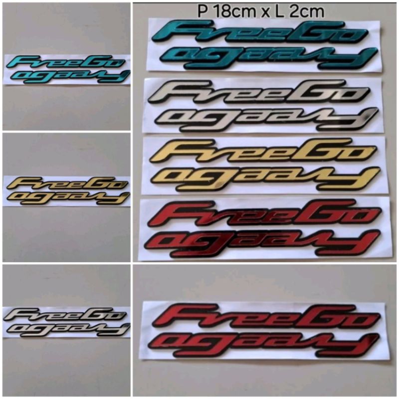 Jual Logo Akrilik Freego Emblem timbul Freego akrilik tumpuk | Shopee ...