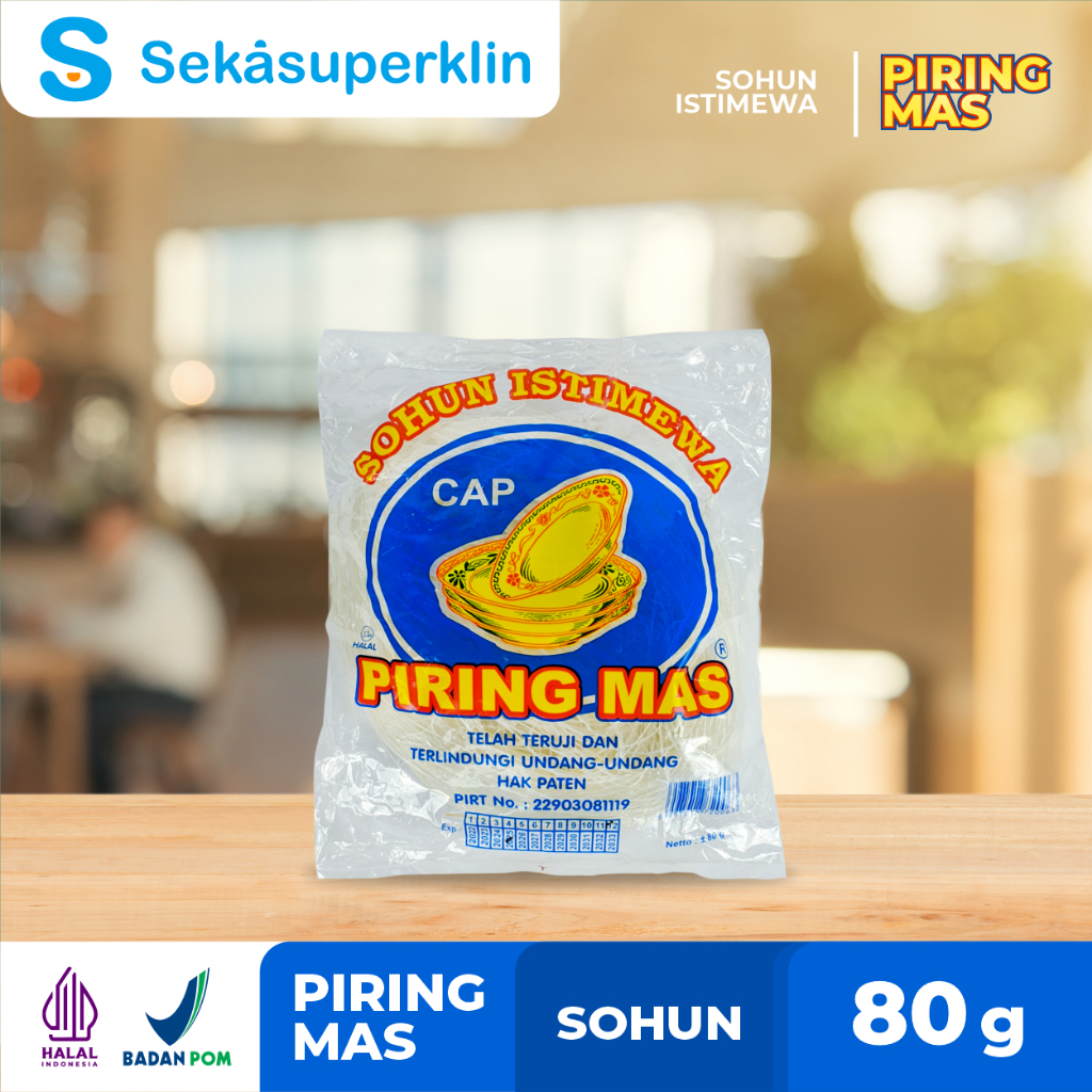 Jual MIE LAKSA / SOHUN / BIHUN CAP PIRING MAS 80 GRAM | Shopee Indonesia