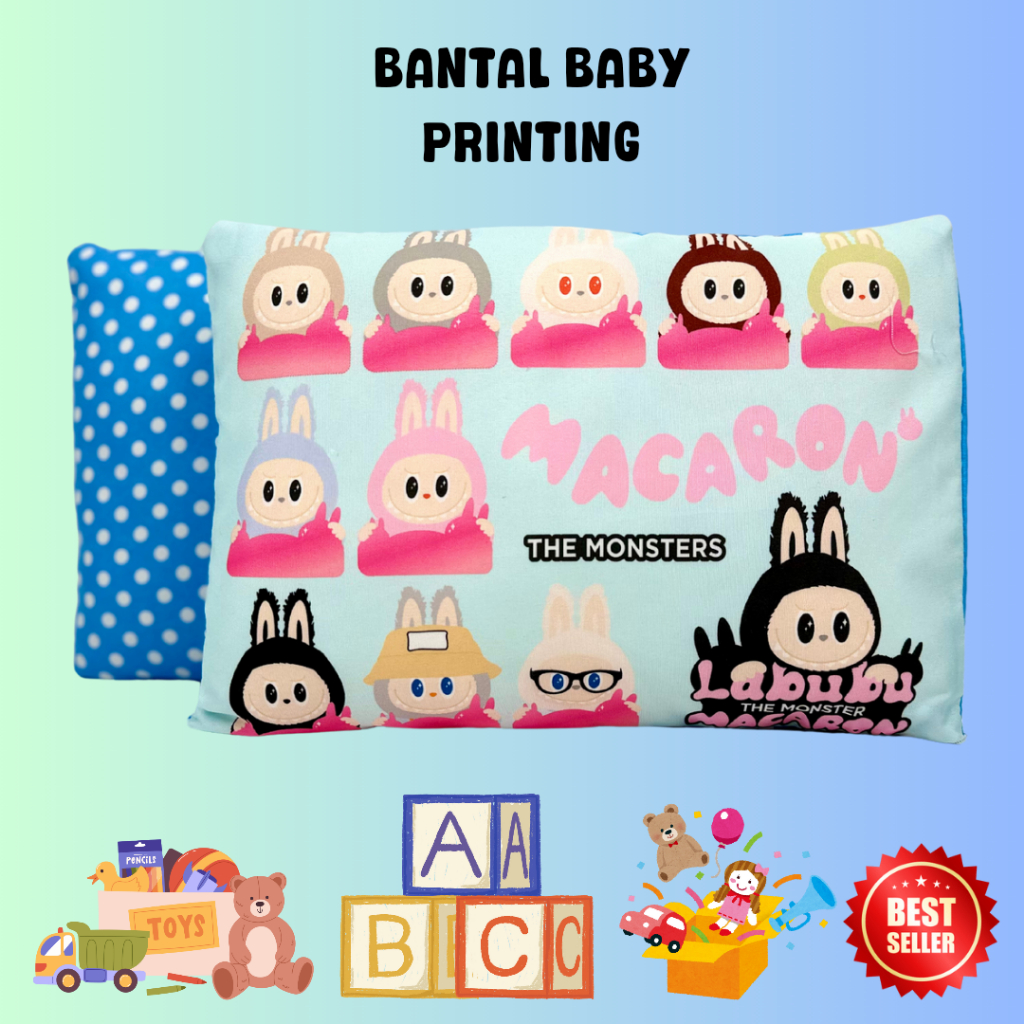 Jual bantal printing baby labubu x cry baby powerpuff series | Shopee ...