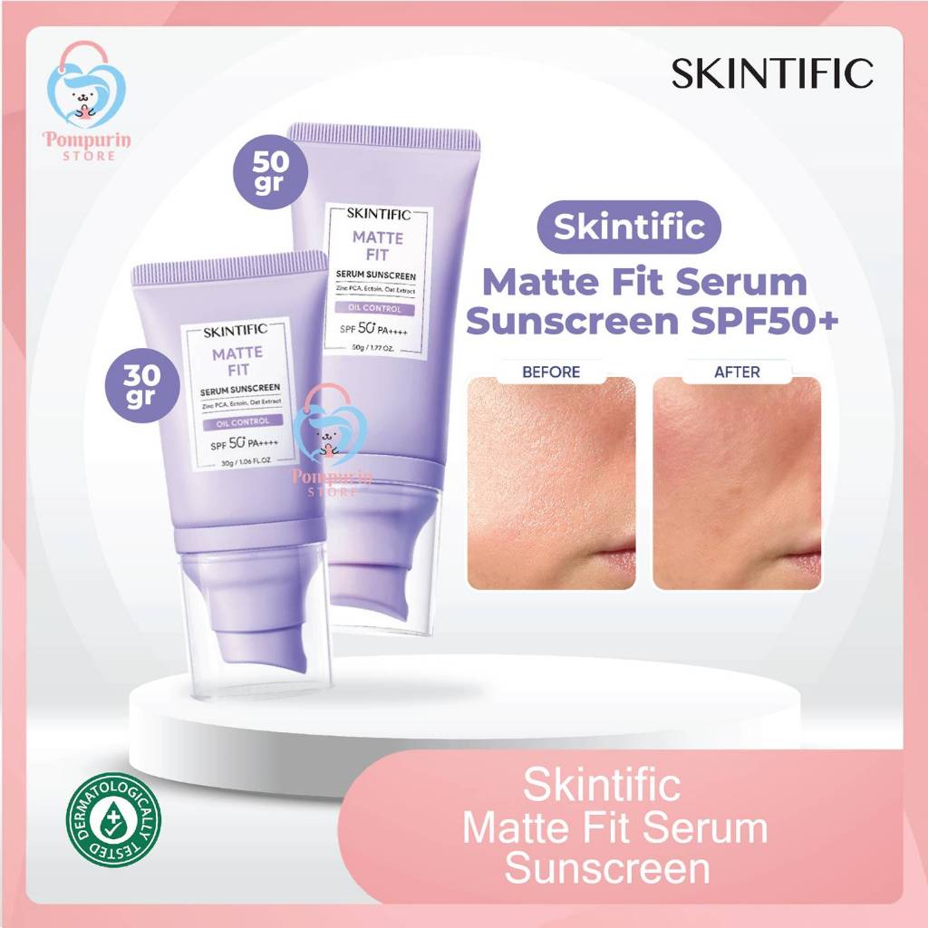 Jual Skintific Matte Fit Serum Sunscreen SPF50+ PA++++ - Sunblock Sun ...