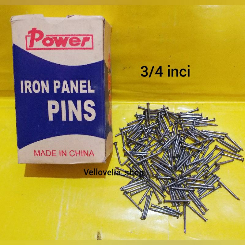 Jual Paku triplek paku power paku jarum paku halus ukuran 3/4" 5/8" (1 ...