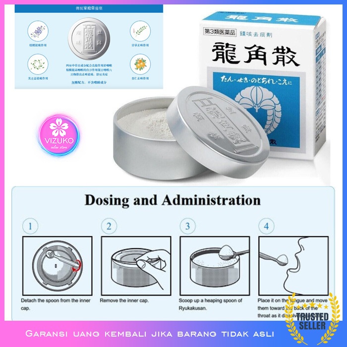 Jual Ryukakusan Throat Herbal Powder Cough Original Jepang Japan - Obat ...
