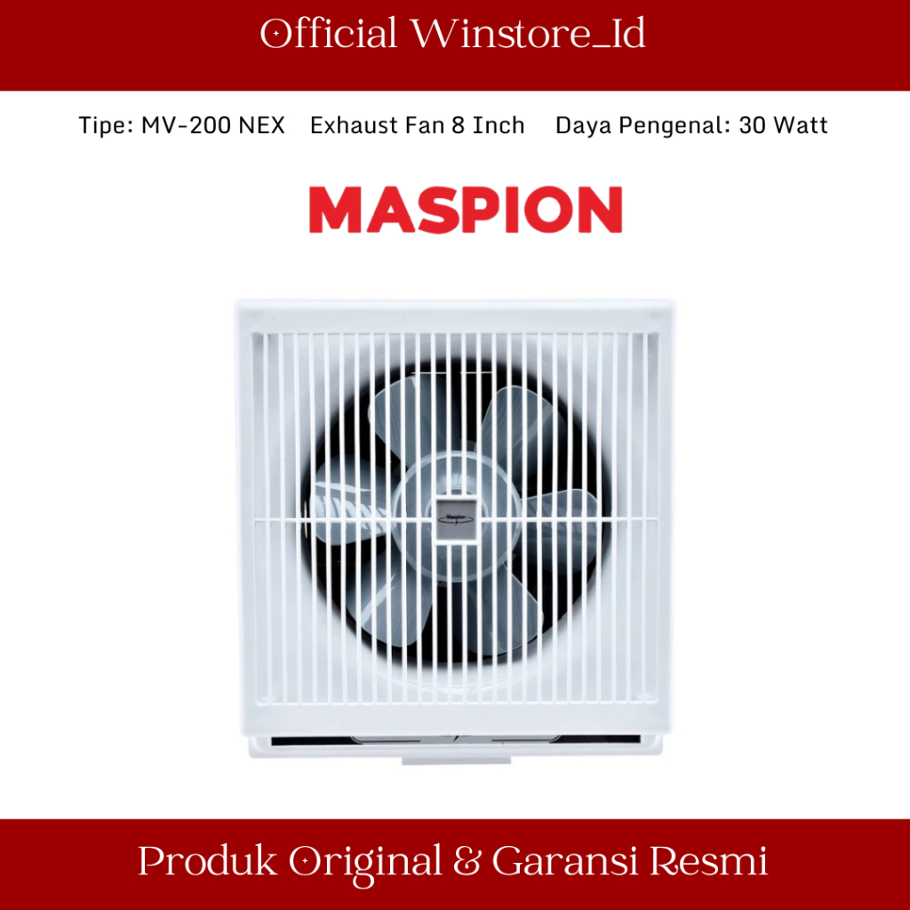 Jual Maspion MV-200NEX - Exhaust Fan 8 inch 200 NEX /Exhaust Fan ...