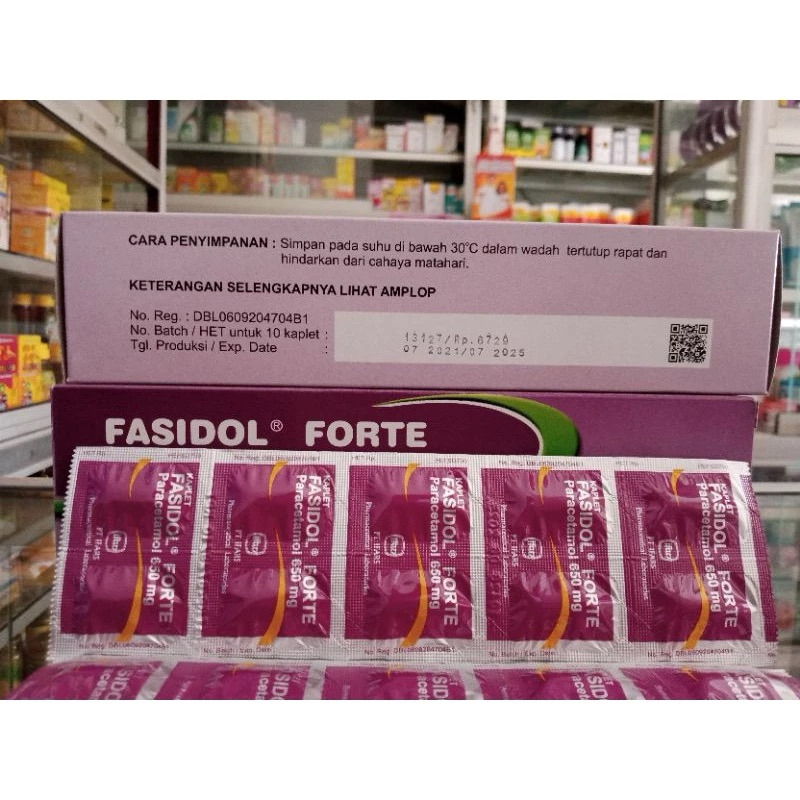 Jual Fasidol forte 650mg PER STRIP | Shopee Indonesia