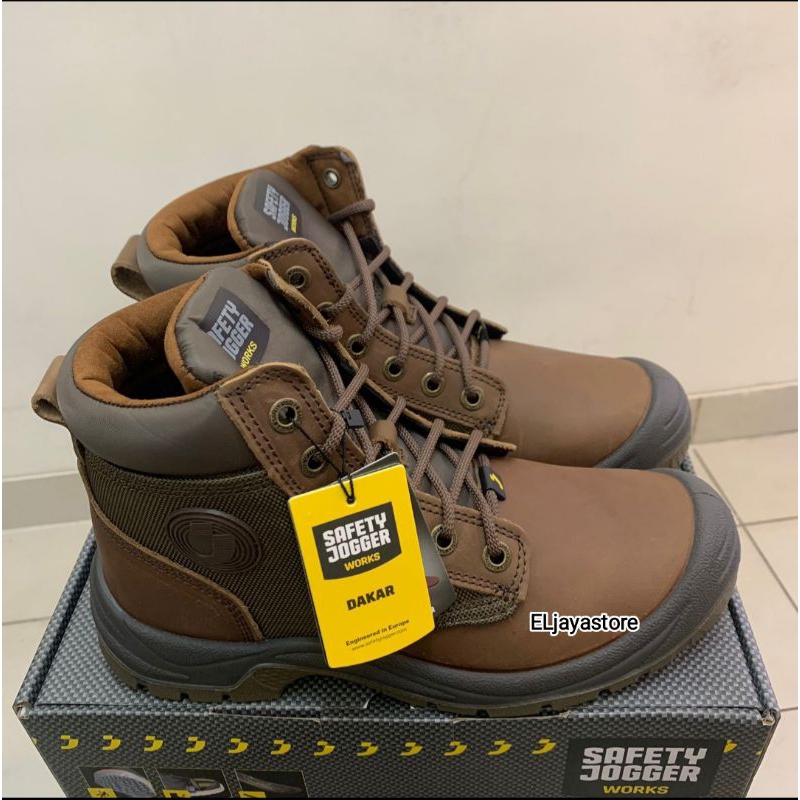 Jual Sepatu Safety Jogger Dakar S3 Brown Original - Safety Shoes Jogger ...