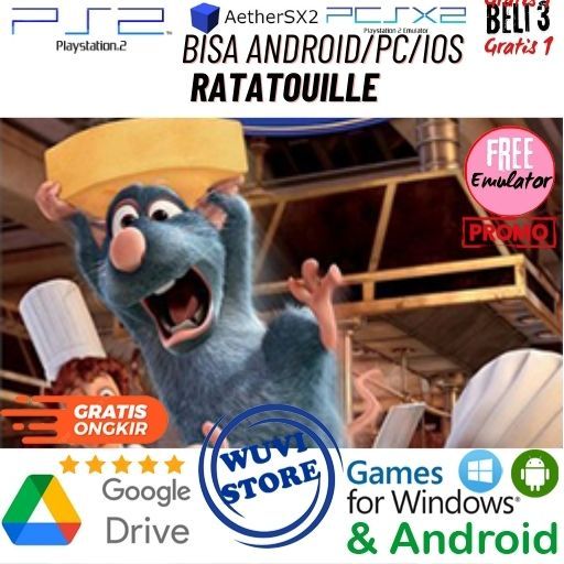 Jual PS 2 Ratatouille | Bisa di PC / Android / IOS Plus Emulator | Beli 3 Gratis 1 | Shopee ...